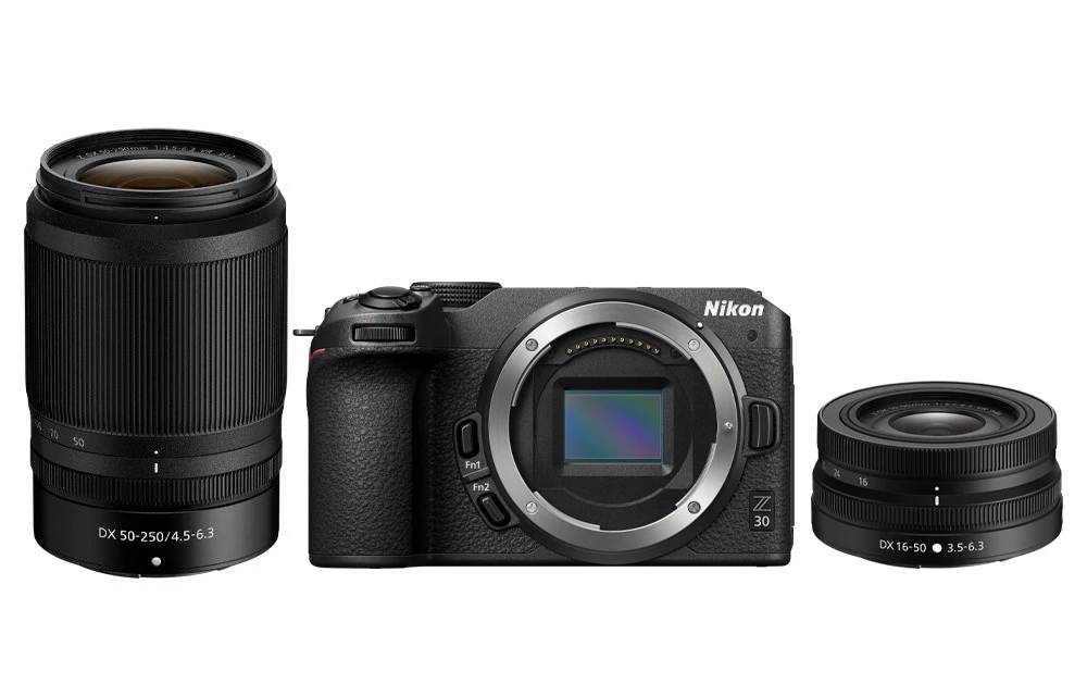 Nikon Z30 crni MILC fotoaparat+objektiv 16-50mm f/3.5-6.3 VR DX+objektiv 50-250mm f/4.5-6.3 VR DX