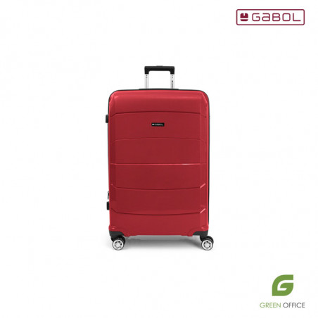 Gabol Midori veliki putni kofer proširivi PP crveni, dimenzije 46x75x31 cm