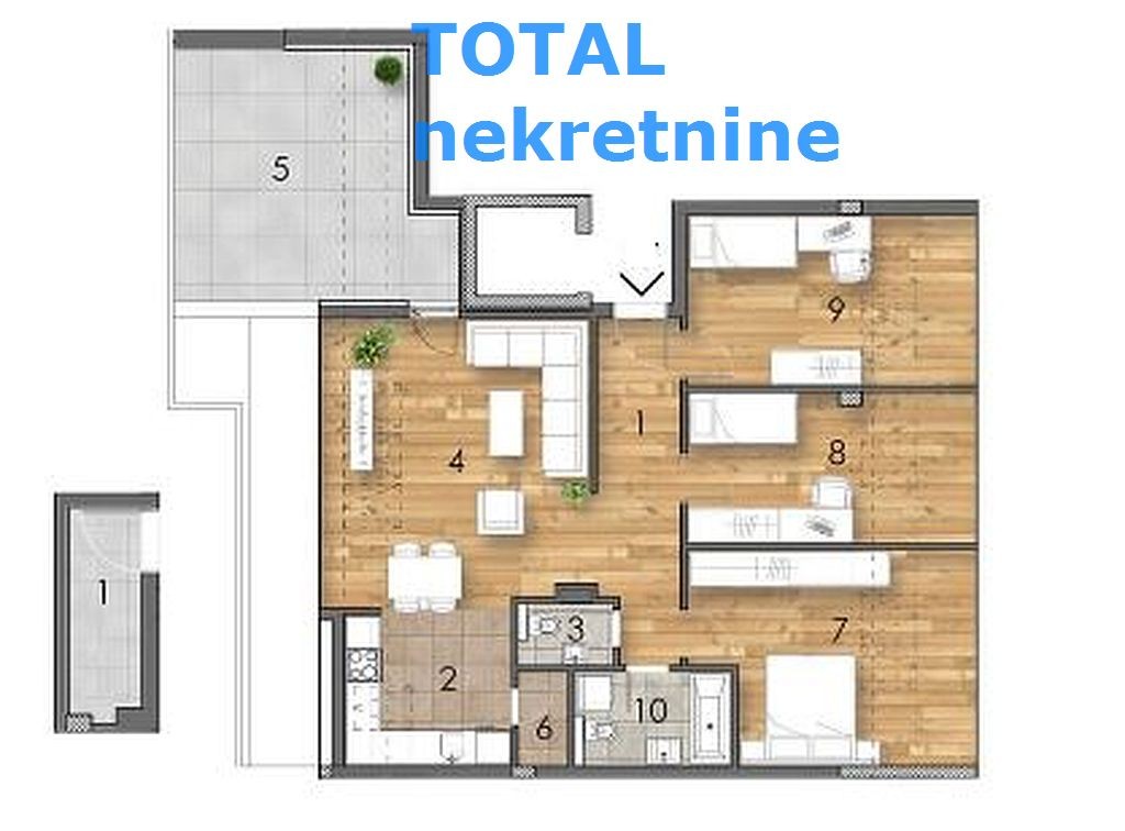 Stan,NOVI SAD,TELEP 108.00m2,177990€ , ID: 1092719