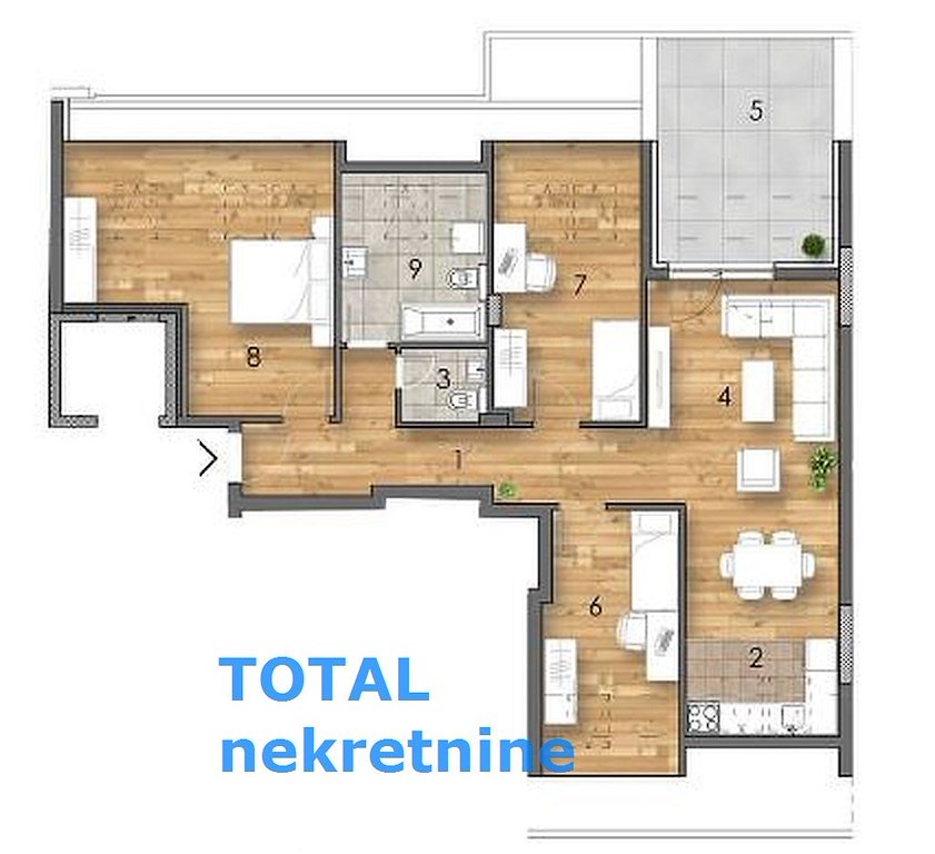 Stan,NOVI SAD,TELEP 102.00m2,175605€ , ID: 1092715