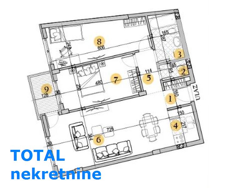 Stan,NOVI SAD,PODBARA 69.00m2,123700€ , ID: 1089045