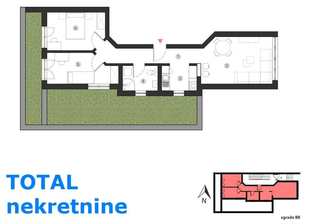 Stan,SREMSKA KAMENICA,POPOVICA 58.00m2,184000€ , ID: 1093719