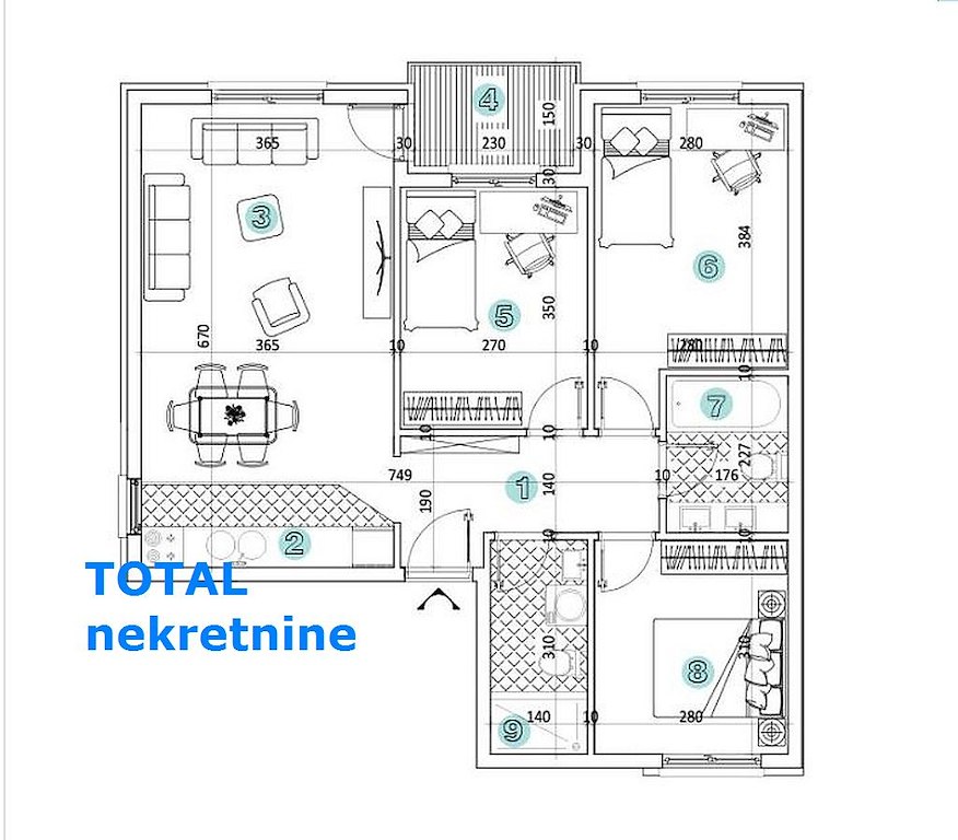 Stan,PETROVARADIN,PETROVARADIN 72.00m2,114790€ , ID: 1093616