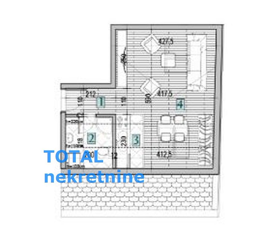 Stan,PETROVARADIN,PETROVARADIN 26.00m2,61800€ , ID: 1093343