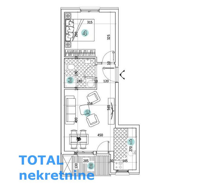 Stan,PETROVARADIN,PETROVARADIN 36.00m2,64890€ , ID: 1093615