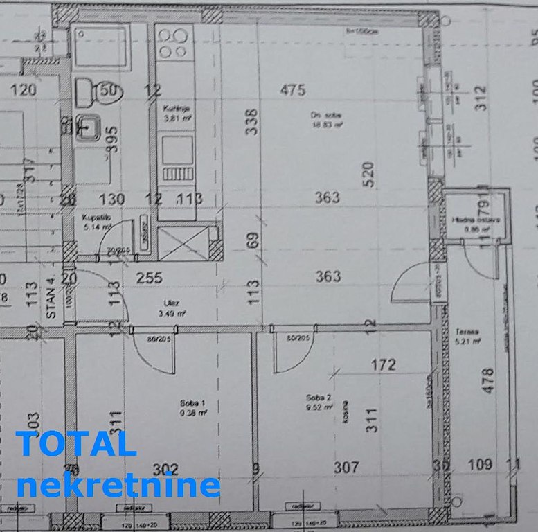 Stan,NOVI SAD,TELEP 55.00m2,110470€ , ID: 1095110