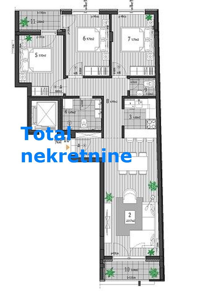 Stan,PETROVARADIN,PETROVARDIN 77.00m2,150690€ , ID: 1094204