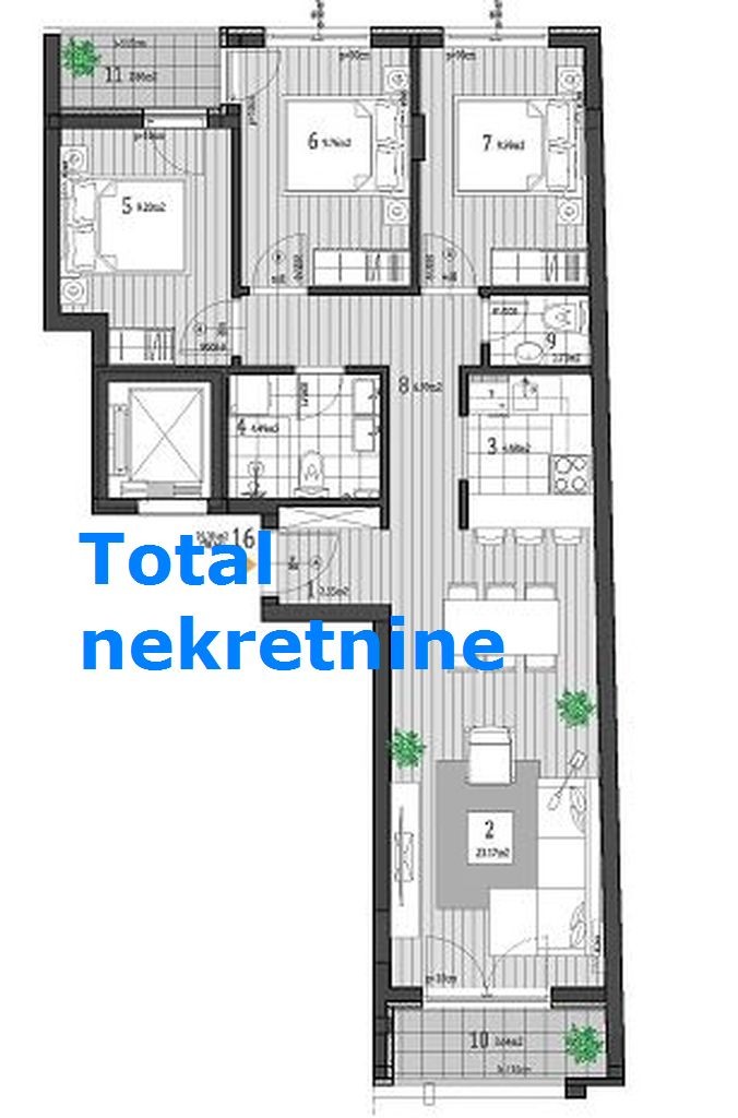 Stan,PETROVARADIN,PETROVARDIN 77.00m2,150690€ , ID: 1094205