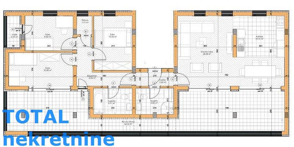 Stan,NOVI SAD,LIPOV GAJ 131.00m2,215800€ , ID: 1093908