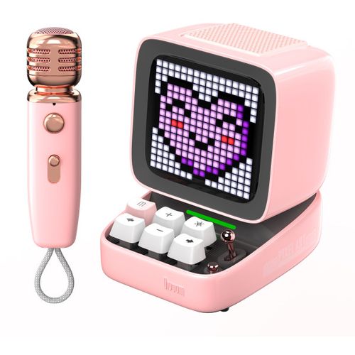 Divoom DitooMic zvučnik sa mikrofonom u PINK boji