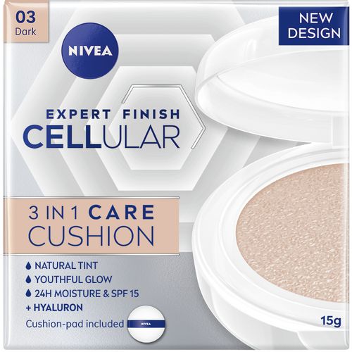 NIVEA Hyaluron Cellular Filler 3u1 Cushion za negu lica - dark 15g