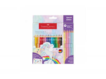 Drvene bojice Faber Castell GRIP 1/18 Unicorn+6 Sparkle pastel 201543