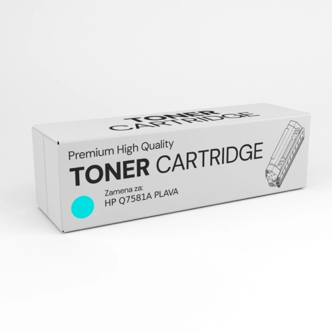 HP Q7581A C (plava) Toner Kompatibilni