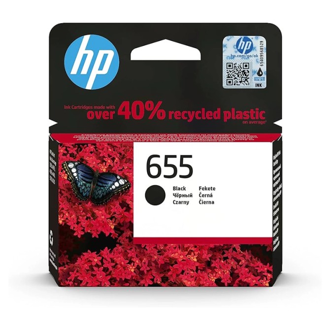 HP 655 BK ORIGINAL inkjet kertridž