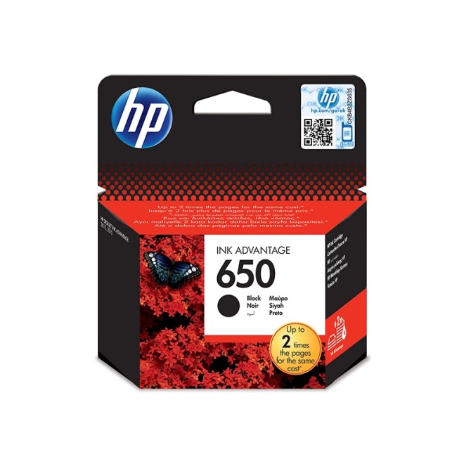 HP 650 Bk ORIGINAL inkjet kertridž, Bk (crni)/ CZ101AE