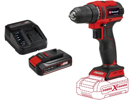 Einhell TE-CD 18/40 Li BL 2,5 Ah 4A charger set, akumulatorska bušilica set sa 4A brzim punjačem ( 3810000043 )