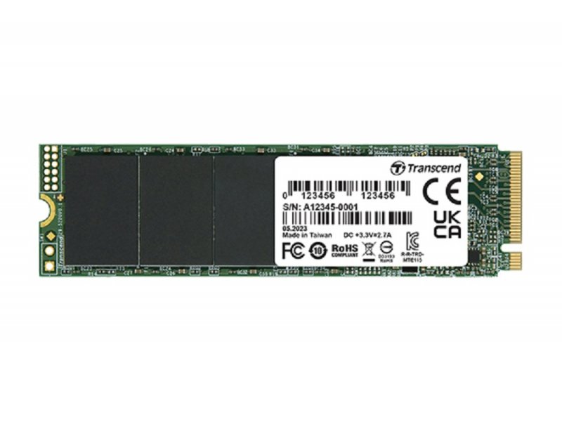 TRANSCEND M.2 500GB NVME, 2280 PCIE 3.0 SSD TS500GMTE115S