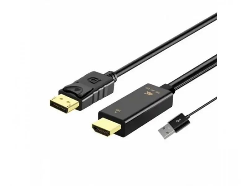 FAST ASIA KABL HDMI + USB 2.0 NA DISPLAYPORT (M/M) 1.8M