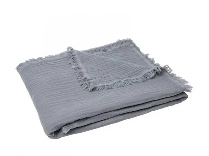 JOLLEIN MUSLIN FRINGE STORM GREY 120 X 120 CM COT ĆEBE (51067105)