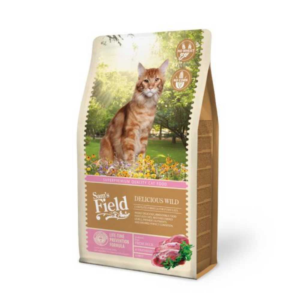 Sam's Field hrana za mačke Adult Delicious Wild - divljač 2.5kg