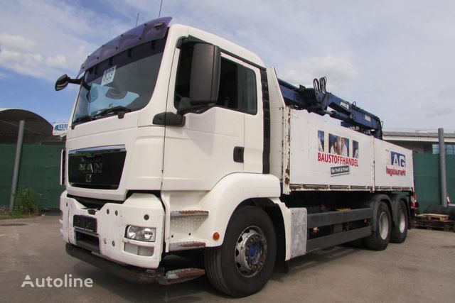 MAN TGS 26.360 6x4 BB - KRAN MKG HLK 181 - Nr.: 839 kamion s ravnom platformom