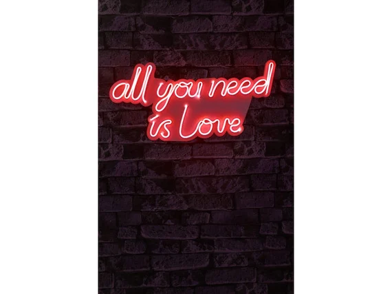 Wallity Dekorativna plastična LED svetla All You Need is Love