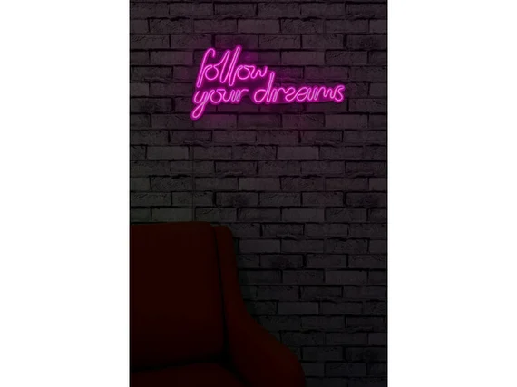 Wallity Dekorativna plastična LED svetla Follow Your Dreams