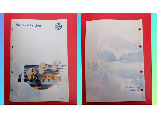 Knjižica 2 1 za VW Golf 4 (Sicher ist sicher)