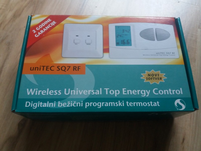 Digitalni programski bezicni termostata uniTEC SQ7 RF