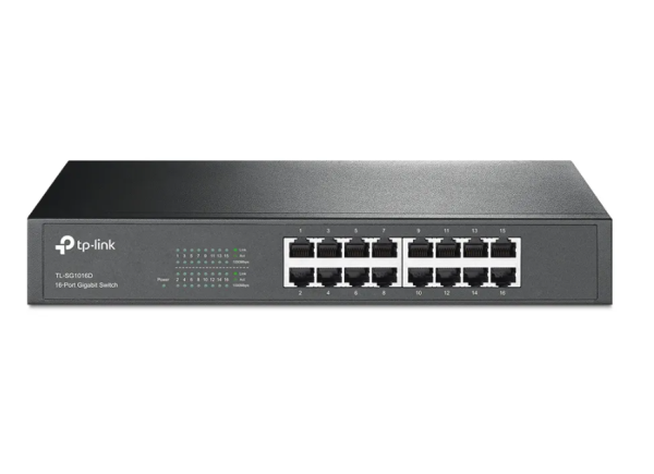 TP-Link TL-SG1016D,Switch,16xRJ45 1000Mb/s, Rack, Unmanadged