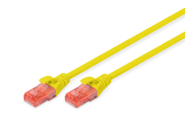 DK-1612-005/Y patchcord kabl 6 U/UTP CCA 0,5m žuti