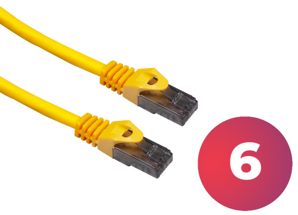 Patchcord kabl UTP cat.6 2m (žuti)