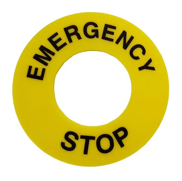 Montažna pločica Emergency Stop 30mm