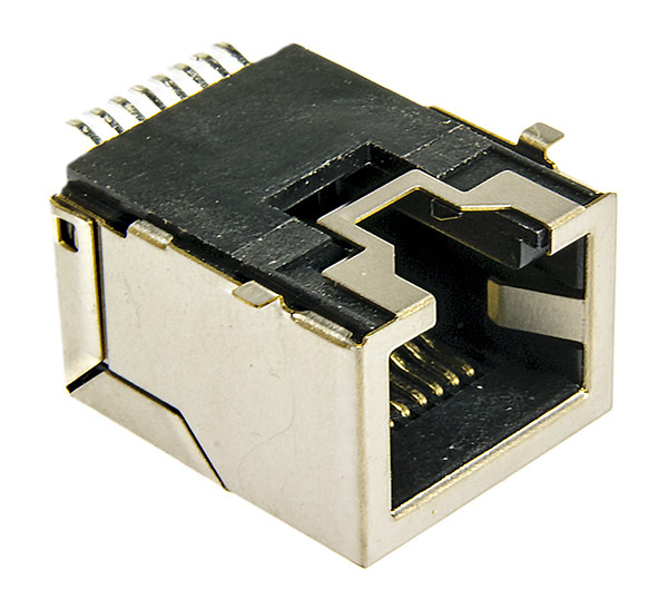 Utičnica RJ45 w/oLED w/Shield TD SMD w/oEMI T&R (5mm)