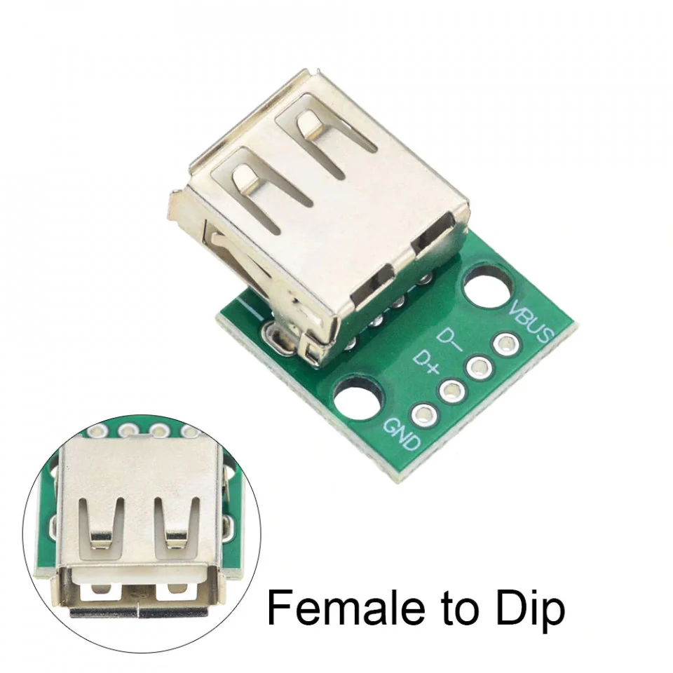 Adapter pločica sa ženskim USB A konektorom