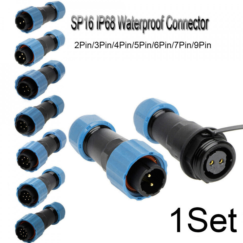 Set vodootpornih konektora SP16 2 pina CC