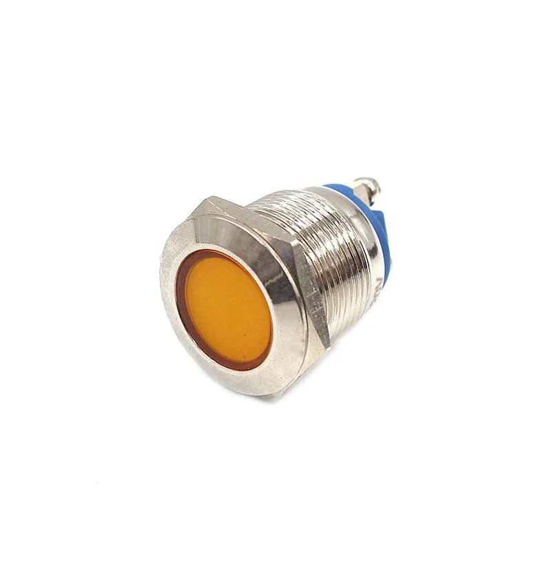 Signalna LED sijalica 19mm 230VAC žuta