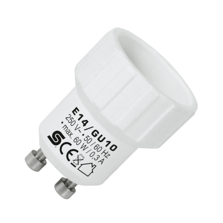 Adapter za sijalično grlo E14 na GU10