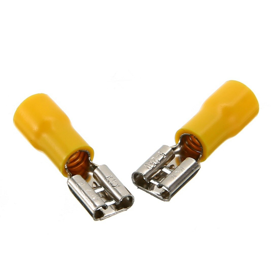Ženska kablovska papučica 6.3mm žuta