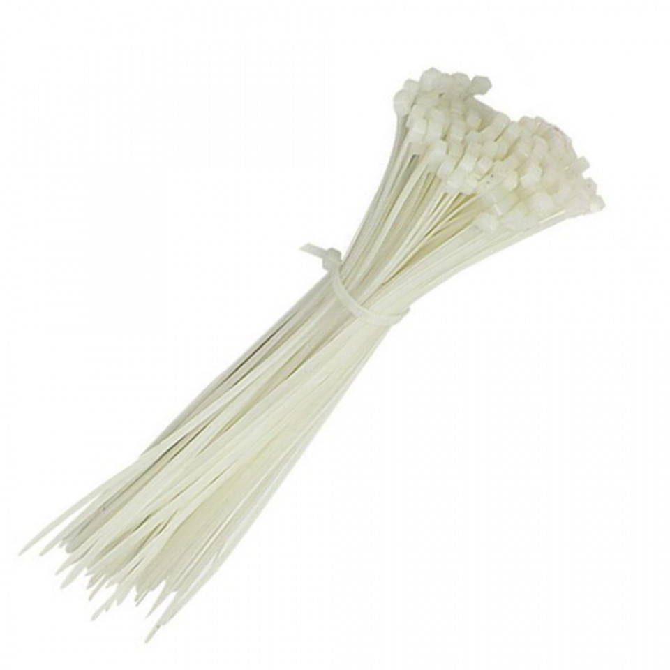 Vezica za kabl 150x3.5mm bela