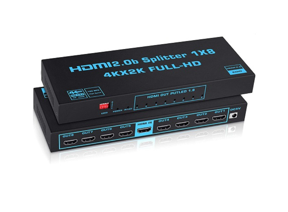 HDMI spliter 1 na 8 aktivni