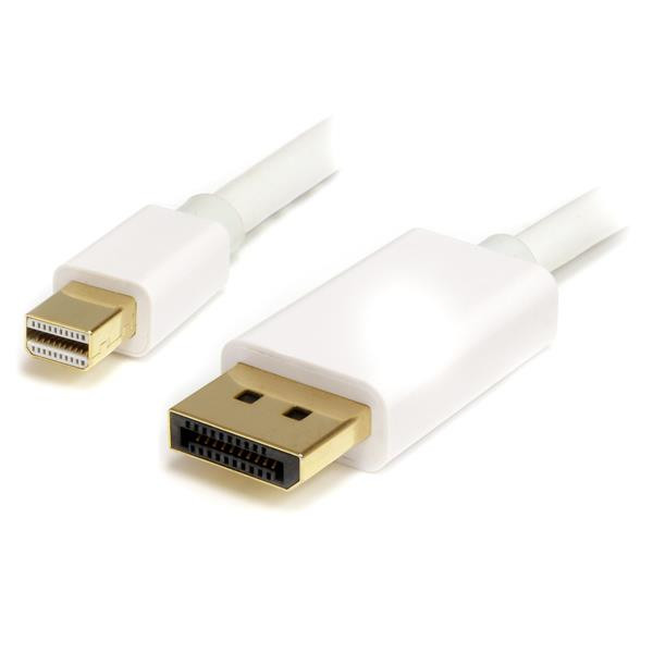 Kabl mini DisplayPort muški-DisplayPort muški 1.8m beli