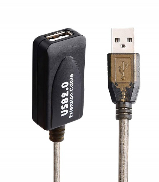 Kabl USB2.0 A muški-USB2.0 A ženski aktivni 10m