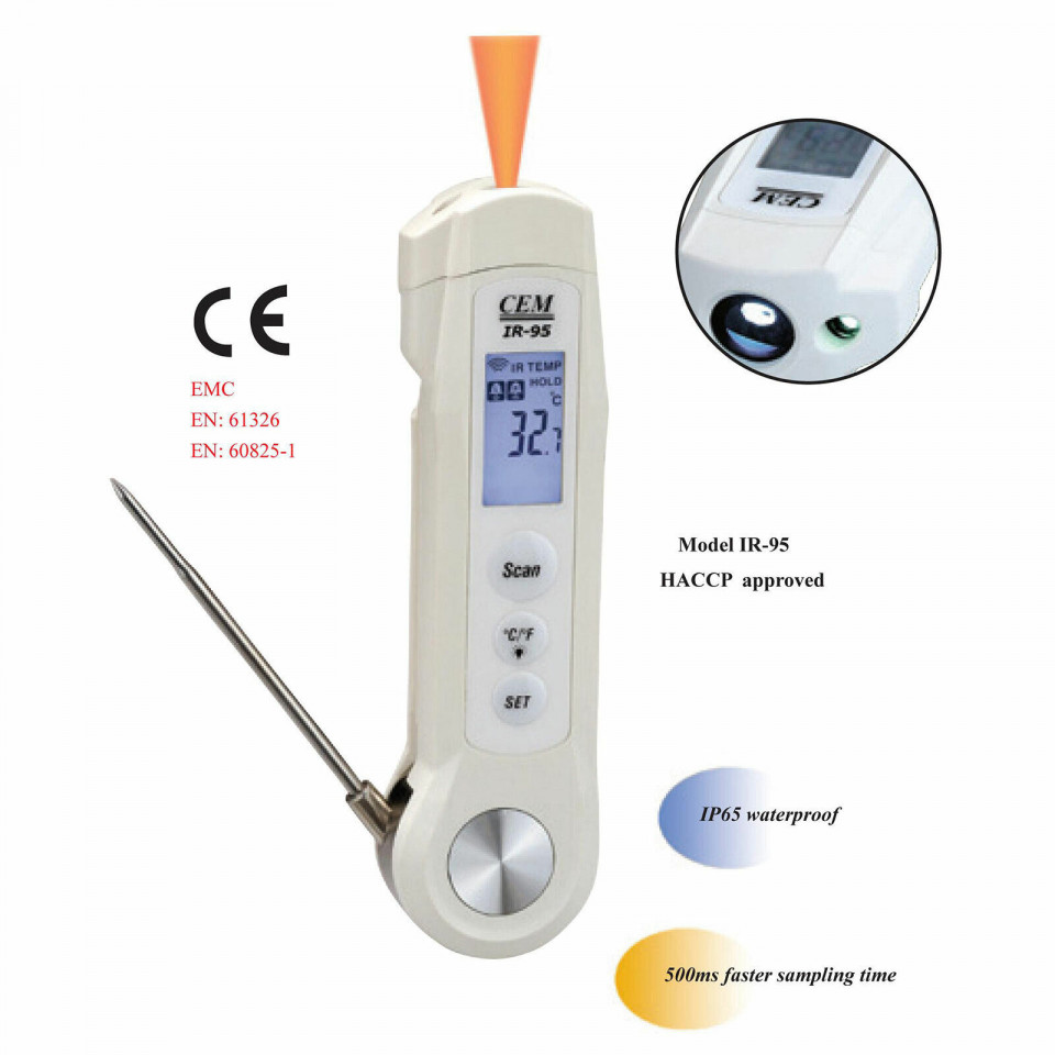 Infracrveni i kontaktni termometar IR-95