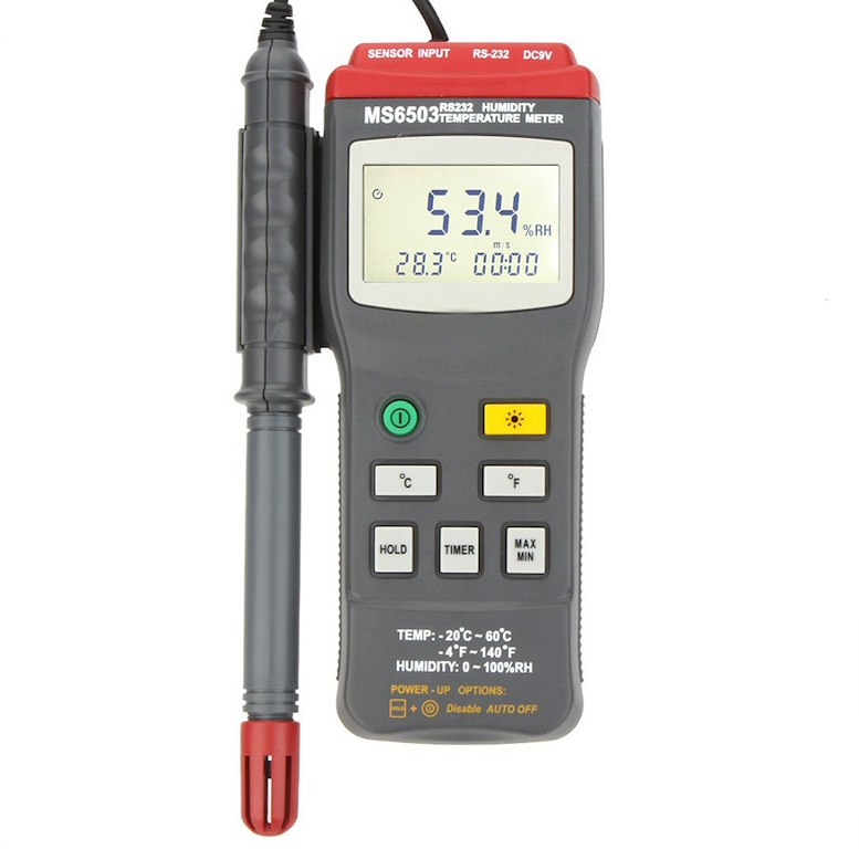 Digitalni termometar i hidrometar MS6503