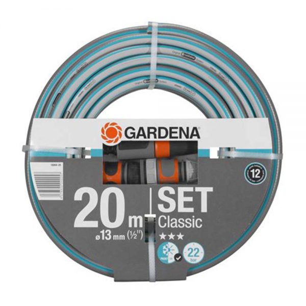 Gardena set crevo classic 1/2″, 20M + nastavci + prskalica
