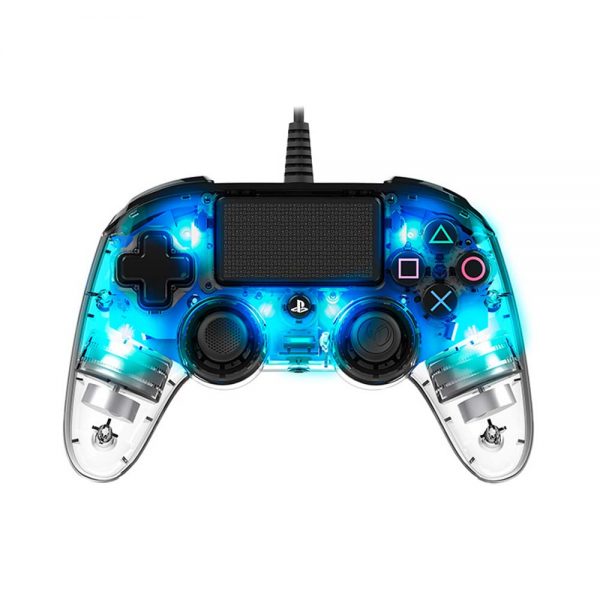 Nacon PS4 Wired Illuminated Compact Controller Blue