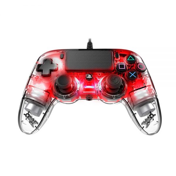 Nacon PS4 Wired Illuminated Compact Controller Red