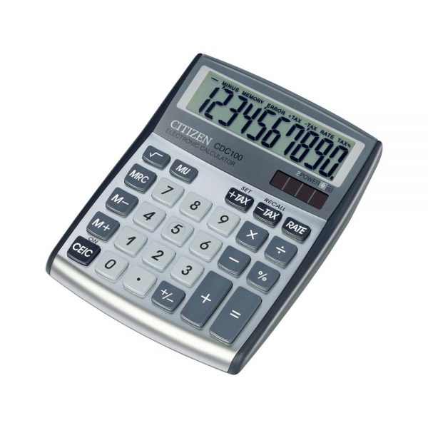 Stoni kalkulator Citizen CDC-100, 10 cifara srebrni