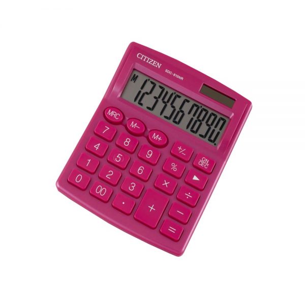 Stoni kalkulator CITIZEN SDC-810 color, 10 cifara Citizen roze